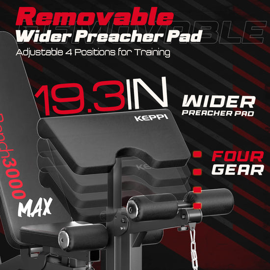 Weight Bench,Adjustable Weight Bench 3000 MAX – Keppi Fitness