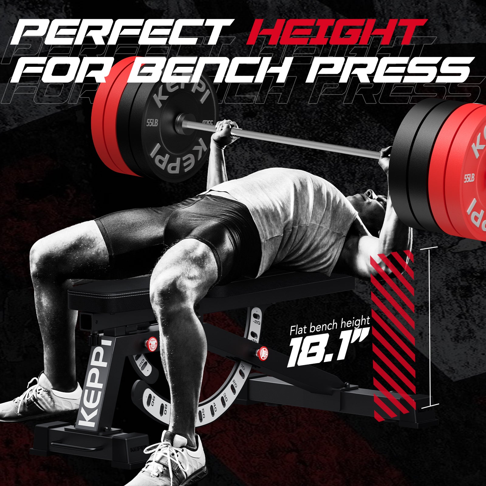 Weight Bench,Adjustable Weight Bench 1000 Pro – Keppi Fitness